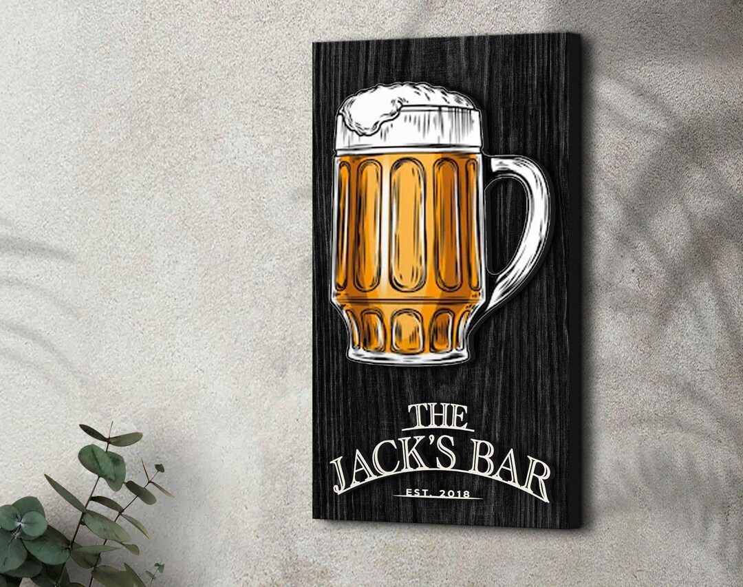 Personalized Wooden Bar Sign, Custom Wood Sign, Personalized Wood Sign ...