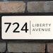 Personalized Wood House Number Sign, Custom Address Number Sign, Porch ...