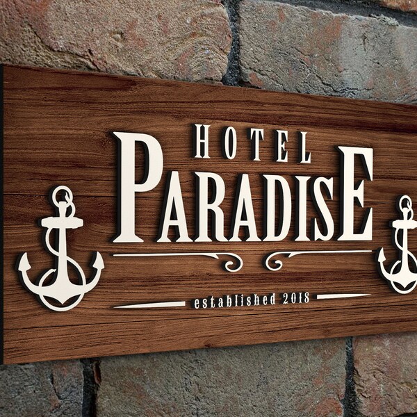 Hotel Sign - Etsy
