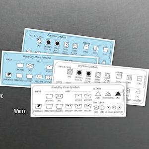 Laundry Care Magnet Chart, Laundry Guide Symbol Magnet, Laundry ...