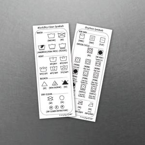 Laundry Care Magnet Chart, Laundry Guide Symbol Magnet, Laundry ...