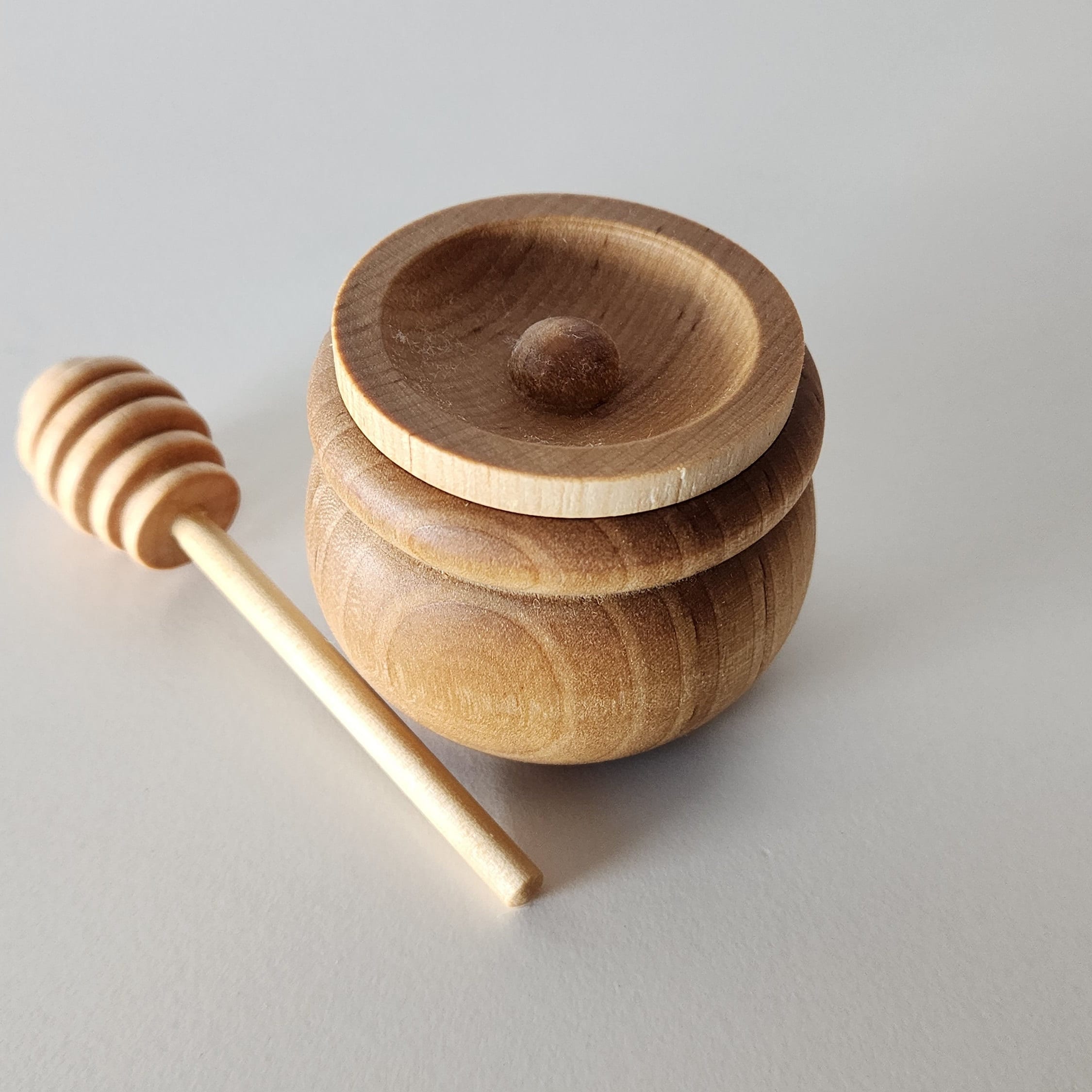 Creative Play Wooden Honey Pot & Dipper - Etsy