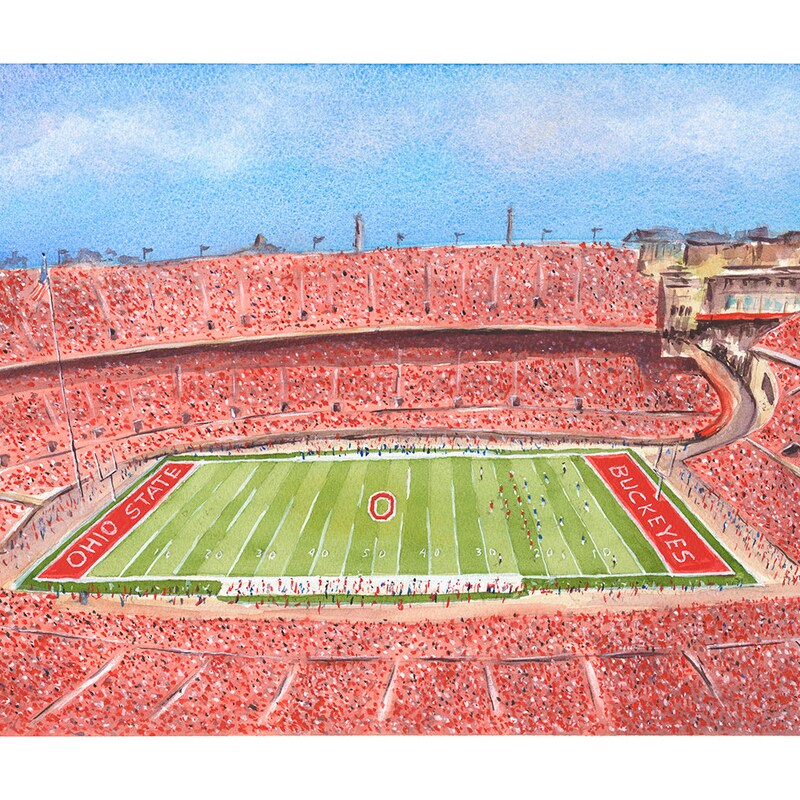 Ohio State Art - Etsy