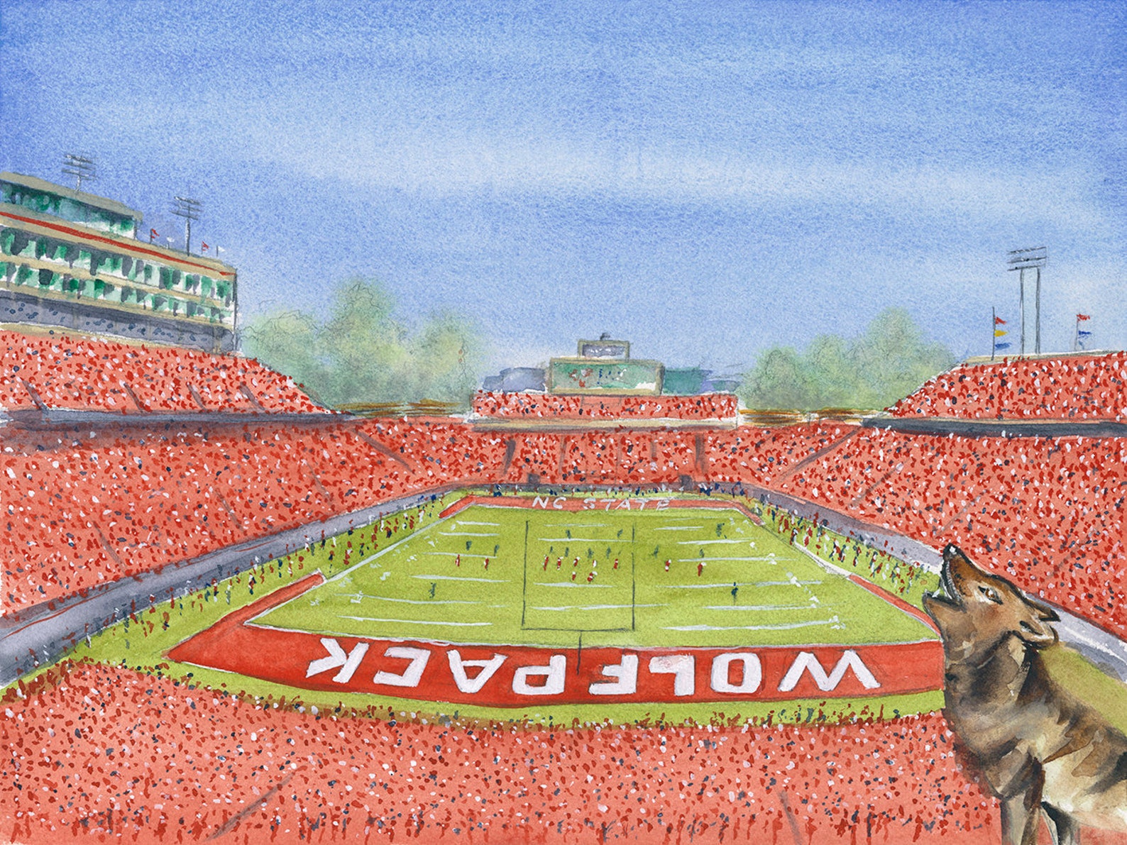 Wolfpack Football NC State Football Carter Finley NC State - Etsy