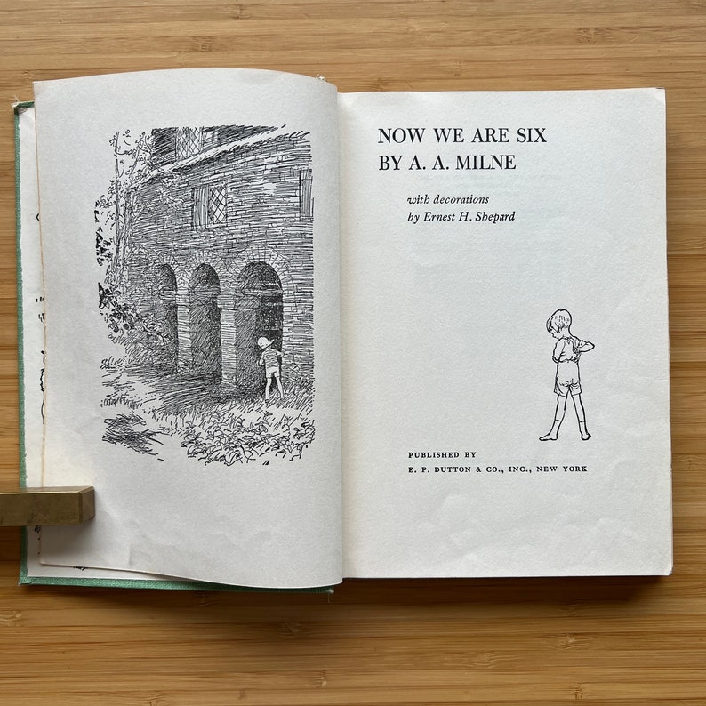 1955 Vintage Now We Are Six by A.A Milne, Children's Classic, Children ...