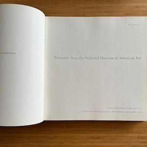 Treasures From the National Museum of American Art, Vintage Art Book ...