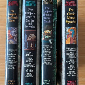 4 Agatha Christie Hardcover Book Bundle Complete and - Etsy