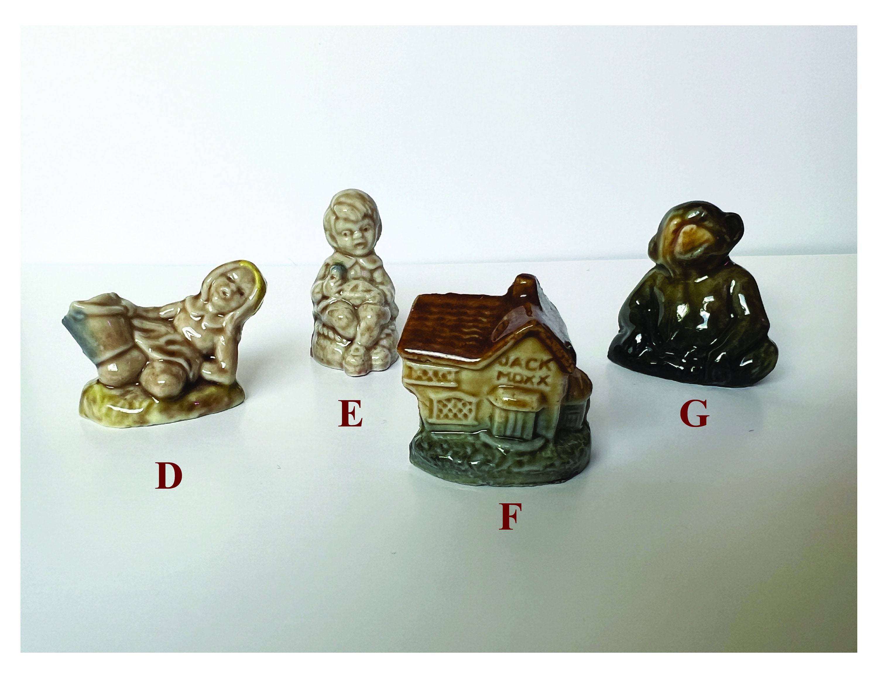 Wade Miniature Figurines, Red Rose Tea Figurines, Collectable Small ...