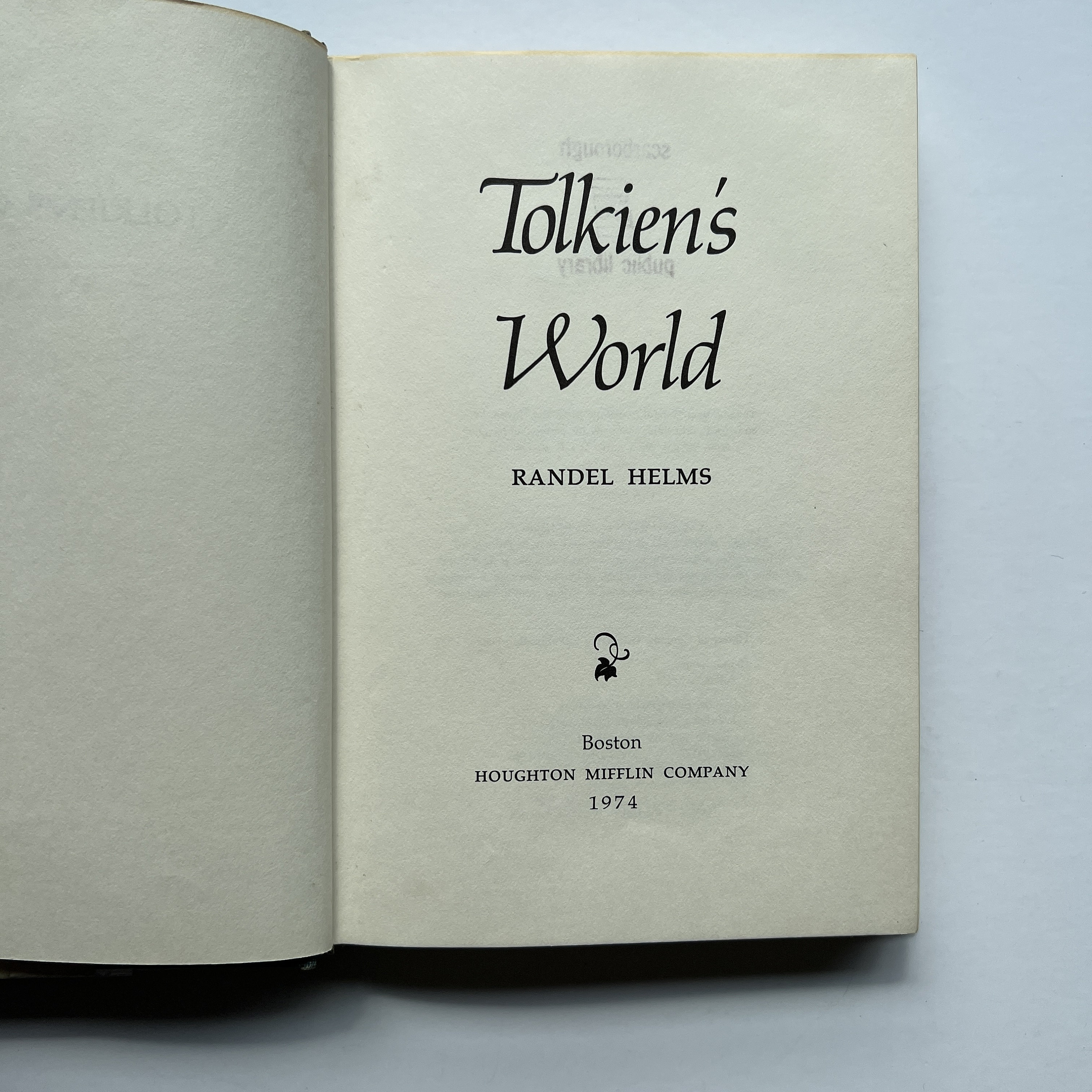 Tolkien's World by Randel Helms, Vintage 1974 First Printing - Etsy