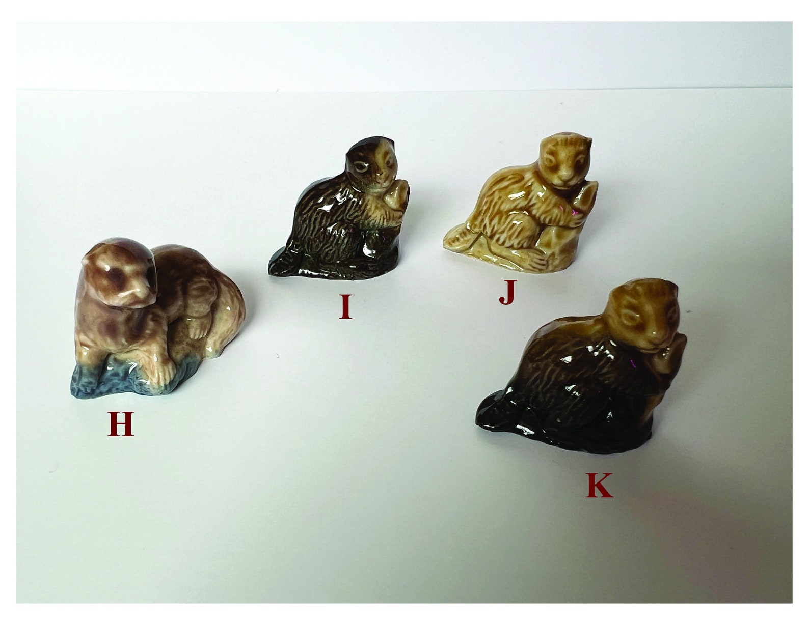 Wade Miniature Figurines, Red Rose Tea Figurines, Collectable Small ...