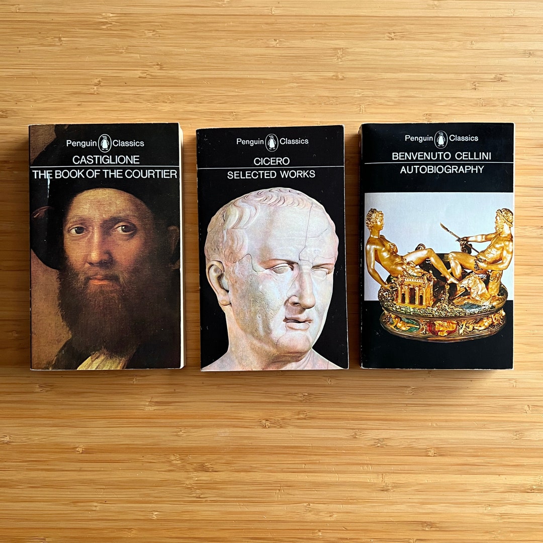 3 Penguin Classics Benvenuto Cellini Autobiography, Castiglione, the ...