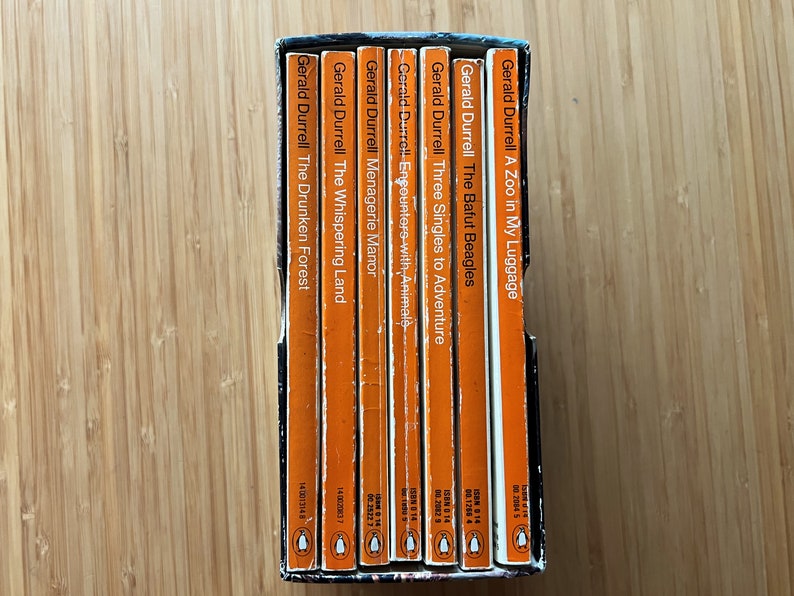 Gerald Durrell Penguin Box Set, British Naturalist, Zoo Chronicles - Etsy