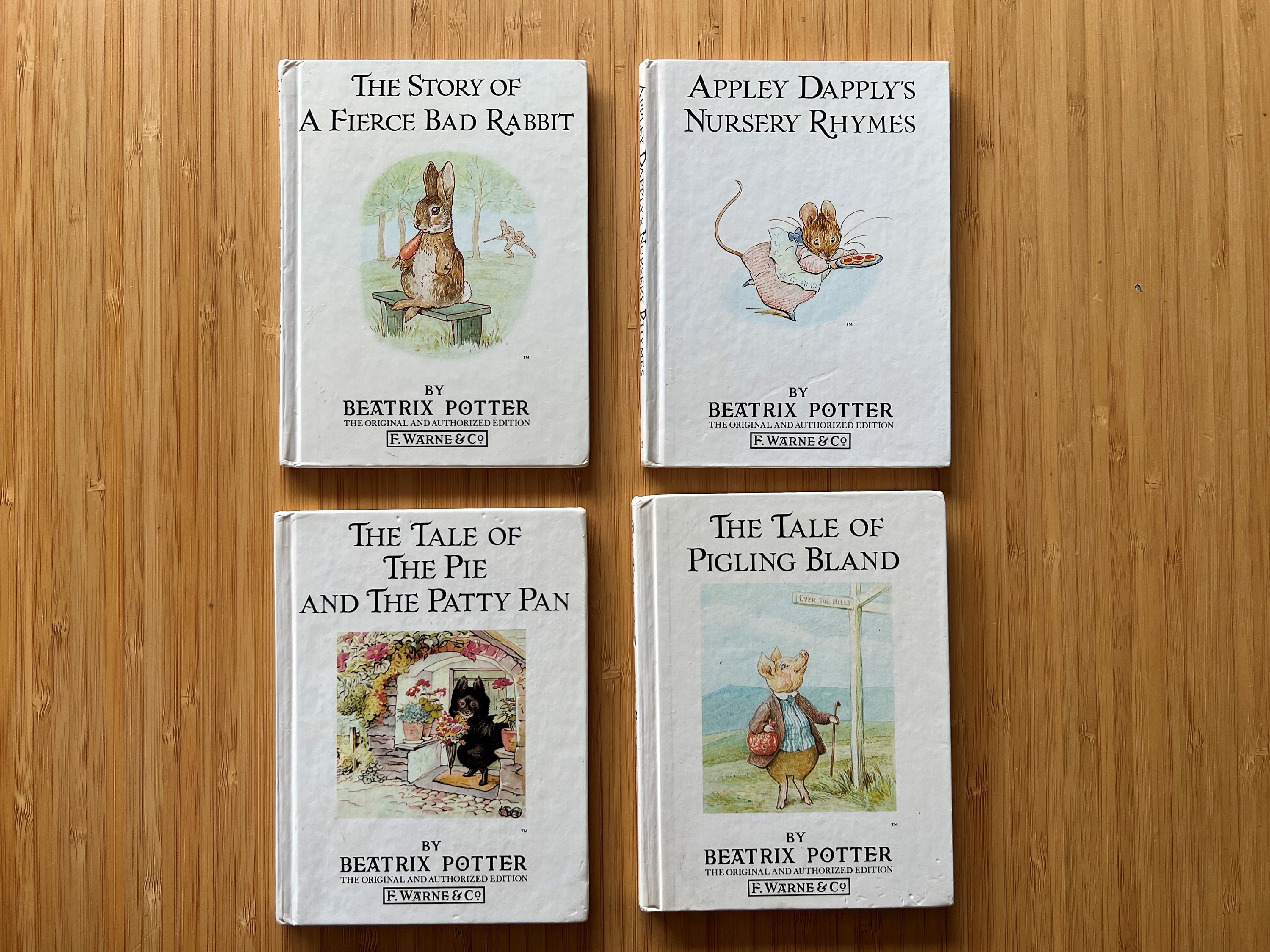 4 Vintage Beatrice Potter Books, Appley Dapply, the Story of a Fierce ...