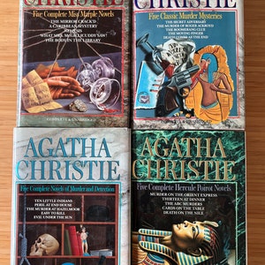 4 Agatha Christie Hardcover Book Bundle Complete and - Etsy