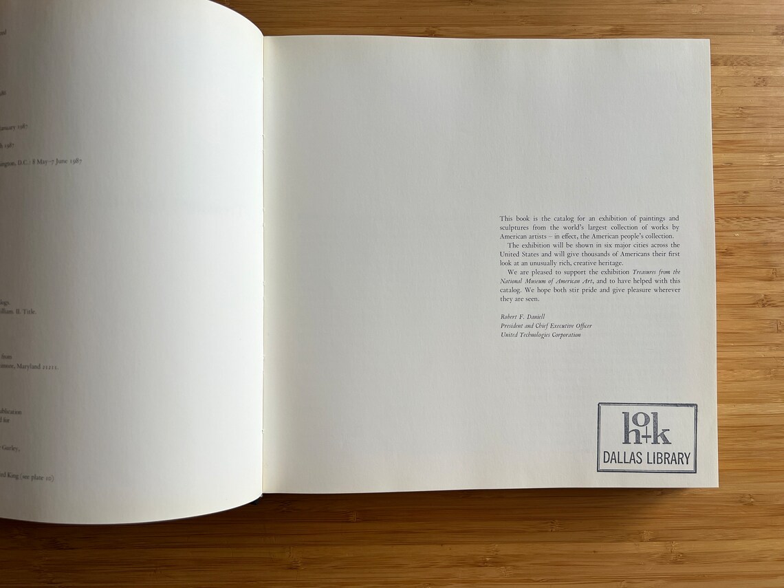 Treasures From the National Museum of American Art, Vintage Art Book ...