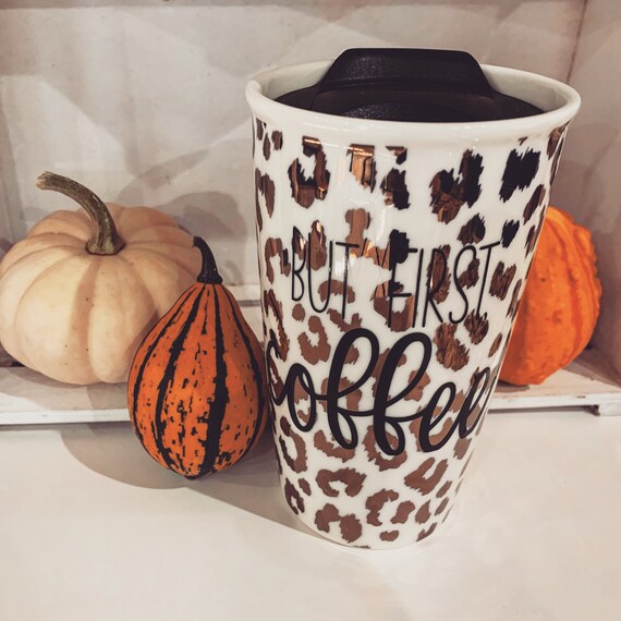 Cheetah Print Coffee Mug Cute Gift Stocking Stuffer | Etsy