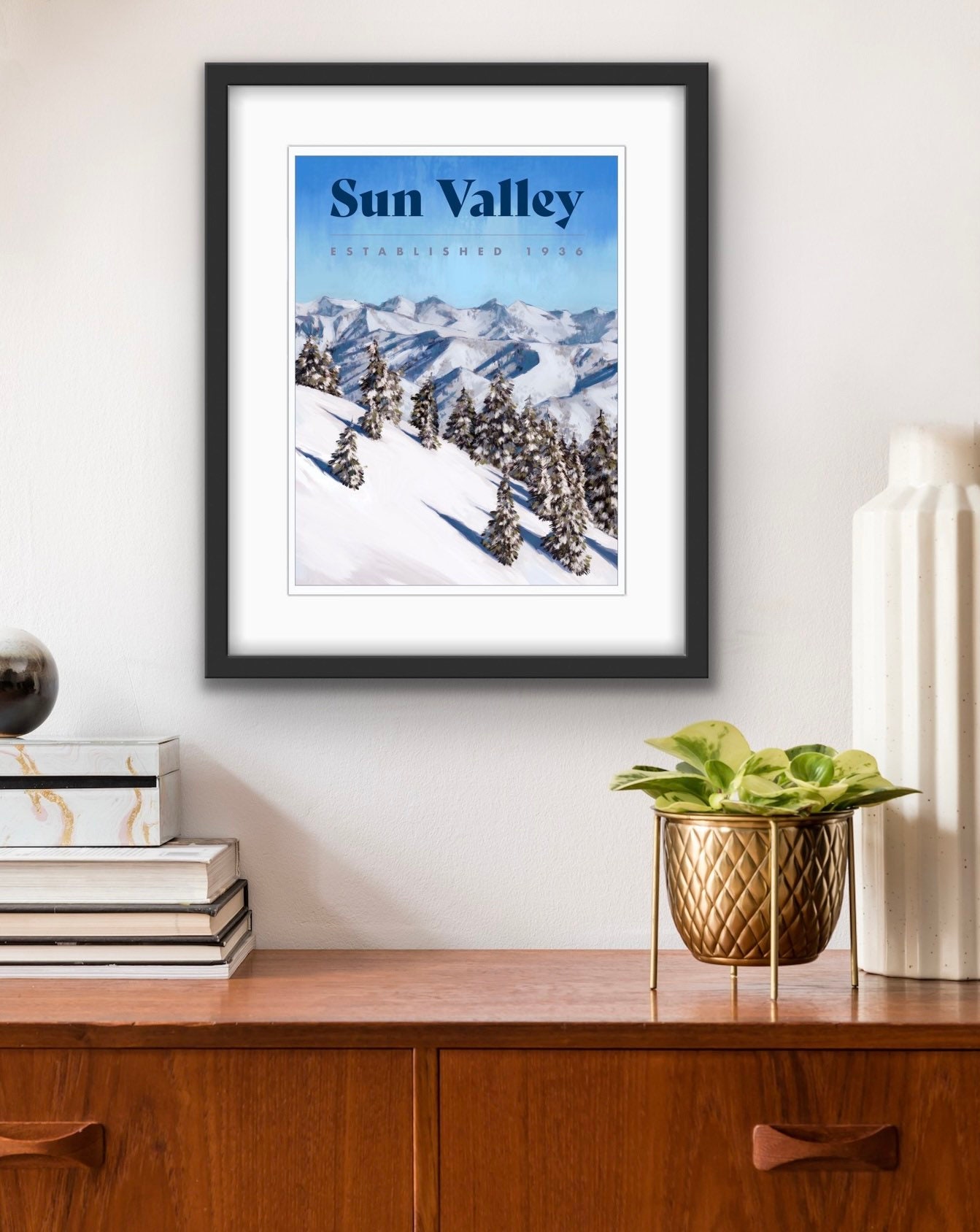 Sun Valley Poster - 1936 - Idaho Ski Poster - Idaho Travel Poster - Ski ...
