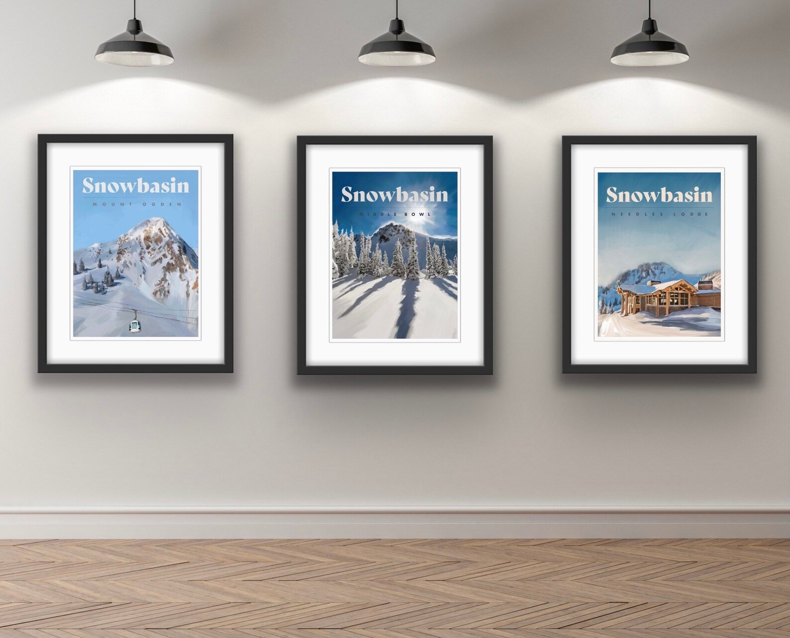 Snowbasin Poster BIG Mount Ogden utah Ski Poster Utah - Etsy