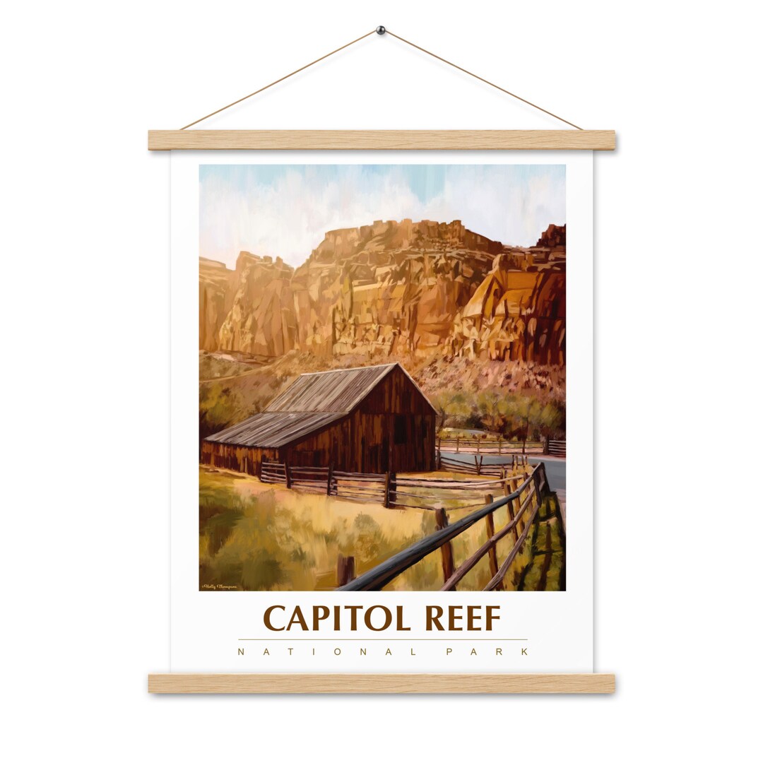 Capitol Reef National Park Poster With Hangers National Park Poster ...