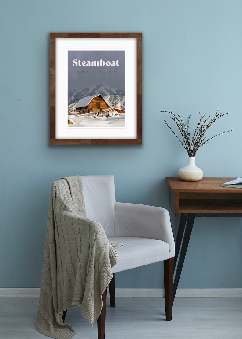 Steamboat Springs Poster -colorado Ski Poster - Colorado Travel Poster ...