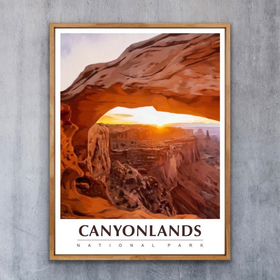 Canyonlands National Park National Park Poster Travel Poster National ...