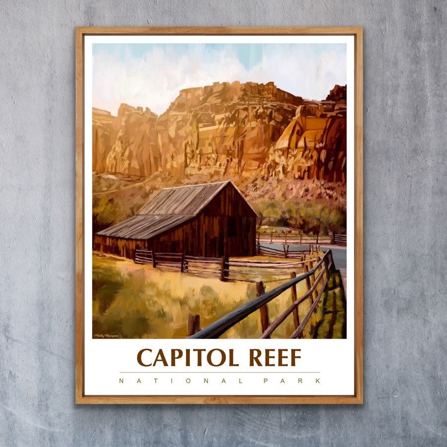 Capitol Reef National Park National Park Poster Utah National Park ...