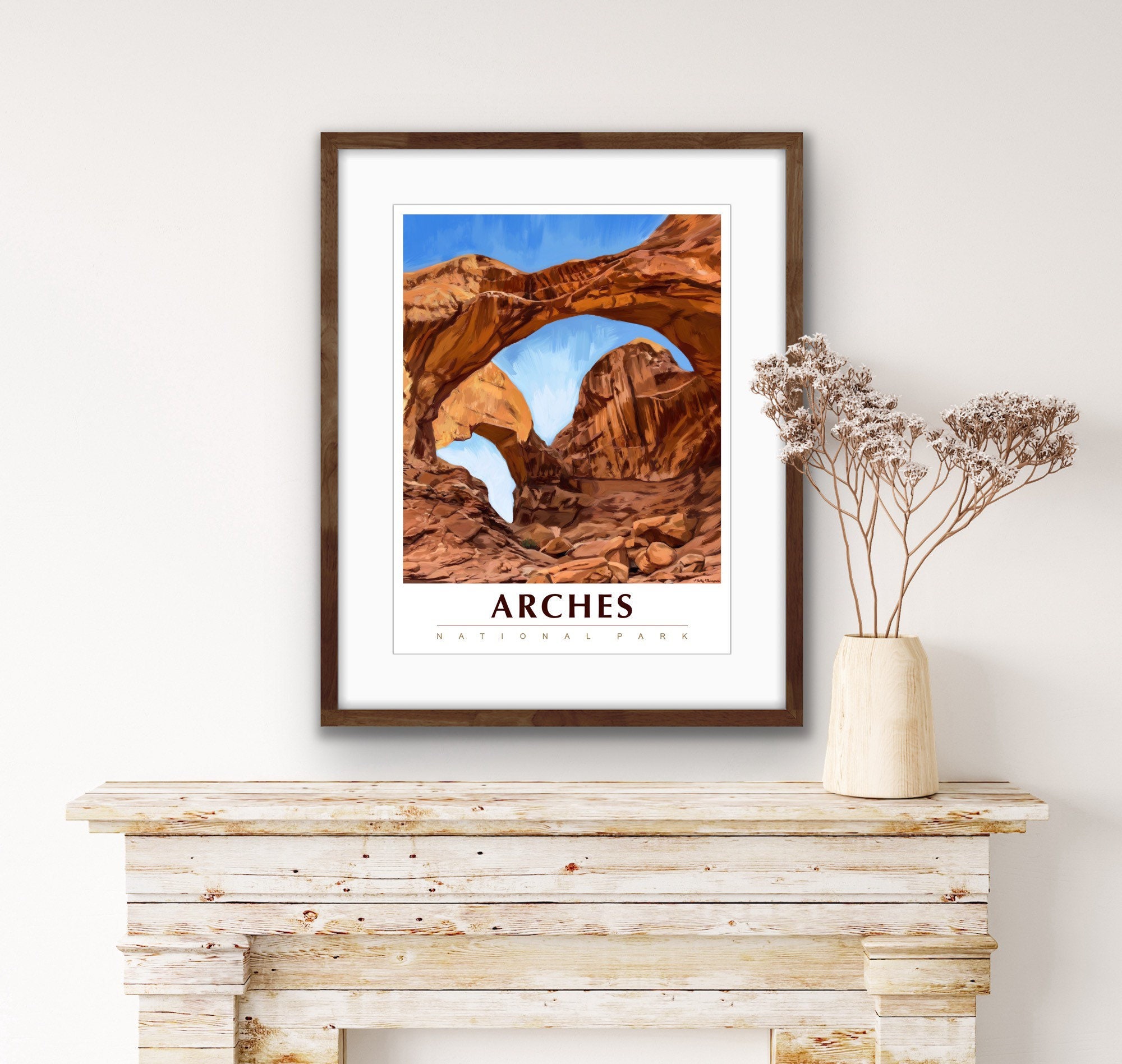 Arches National Park National Park Poster Arches Utah Travel - Etsy