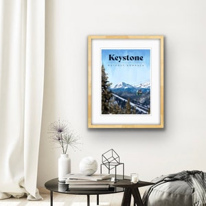 Keystone Poster colorado Ski Poster Colorado Travel Poster Ski Colorado ...