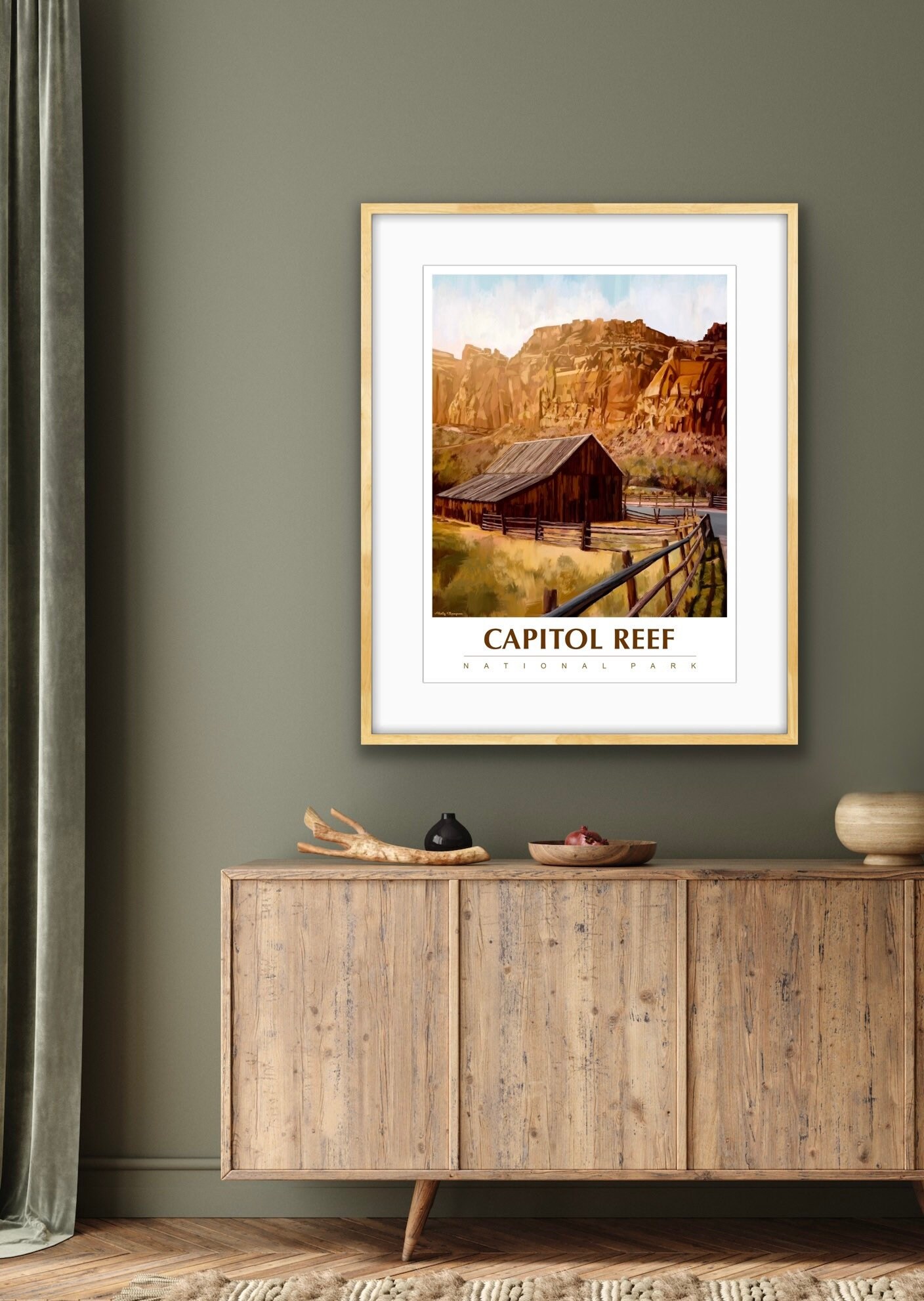 Capitol Reef National Parks Poster Travel Poster Utah Travel Poster ...