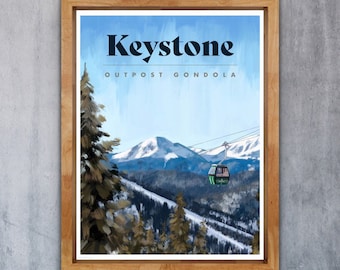 Keystone Ski Poster - Etsy