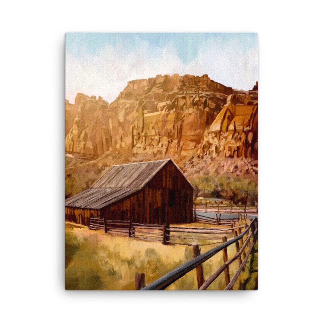 Capitol Reef National Park, Capitol Reef Painting, Capitol Reef Print ...