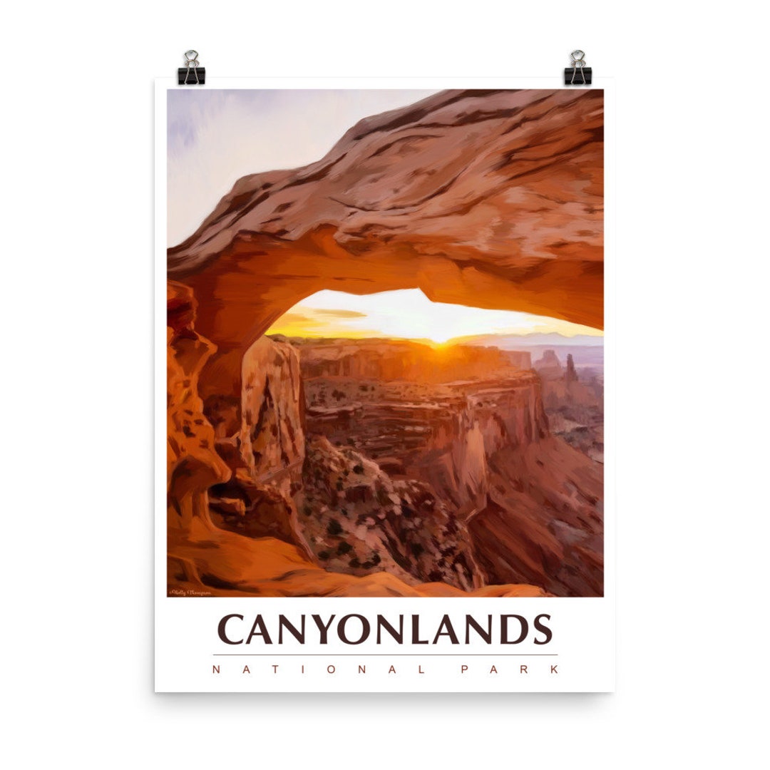 Canyonlands National Park National Park Poster Travel Poster National ...