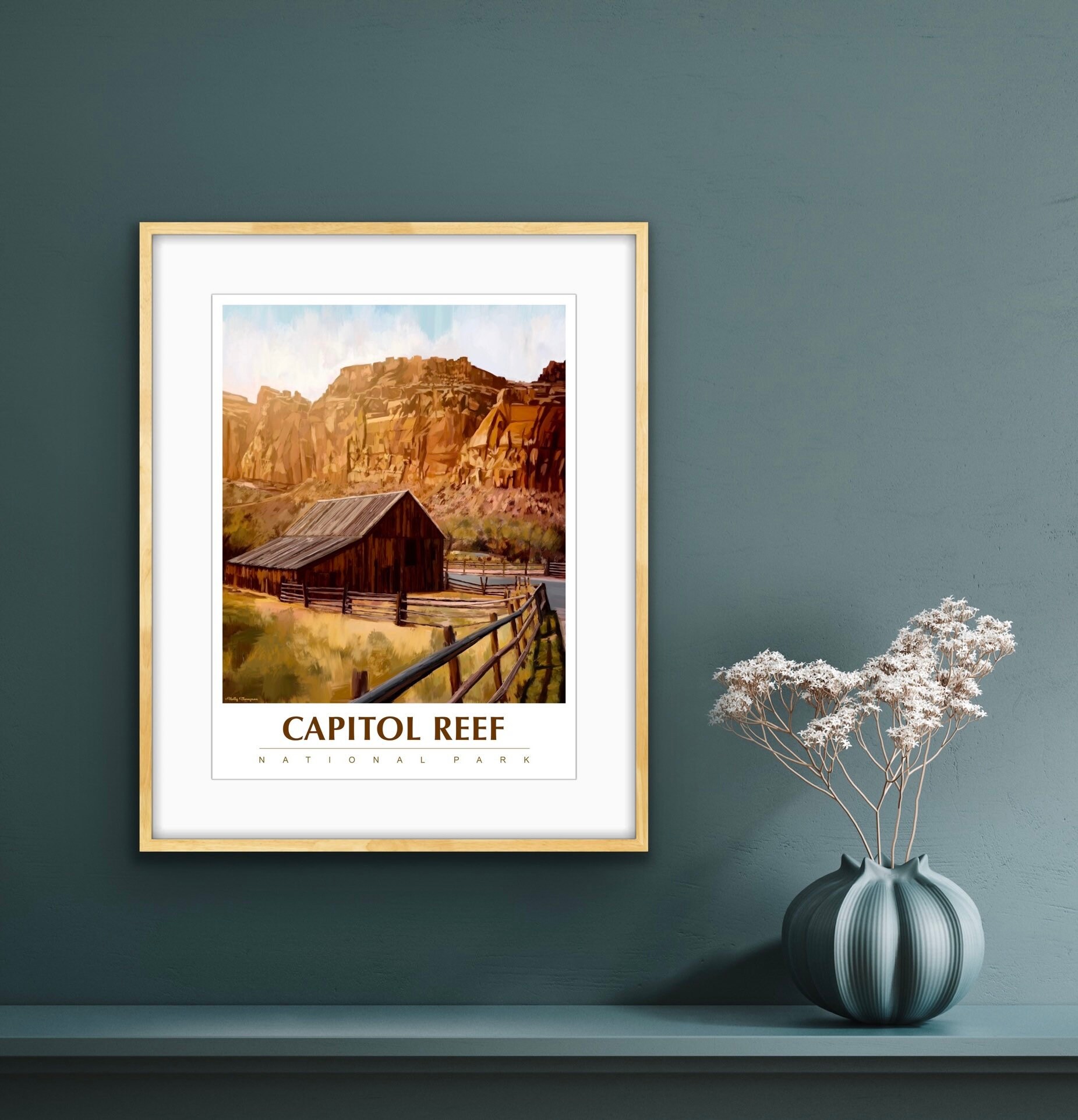 Capitol Reef National Park National Park Poster Utah National Park ...