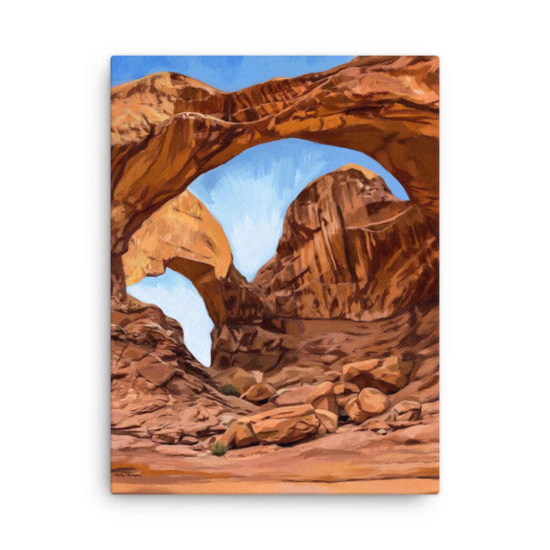 Arches National Park, Arches Painting, Arches Utah, National Parks Art ...