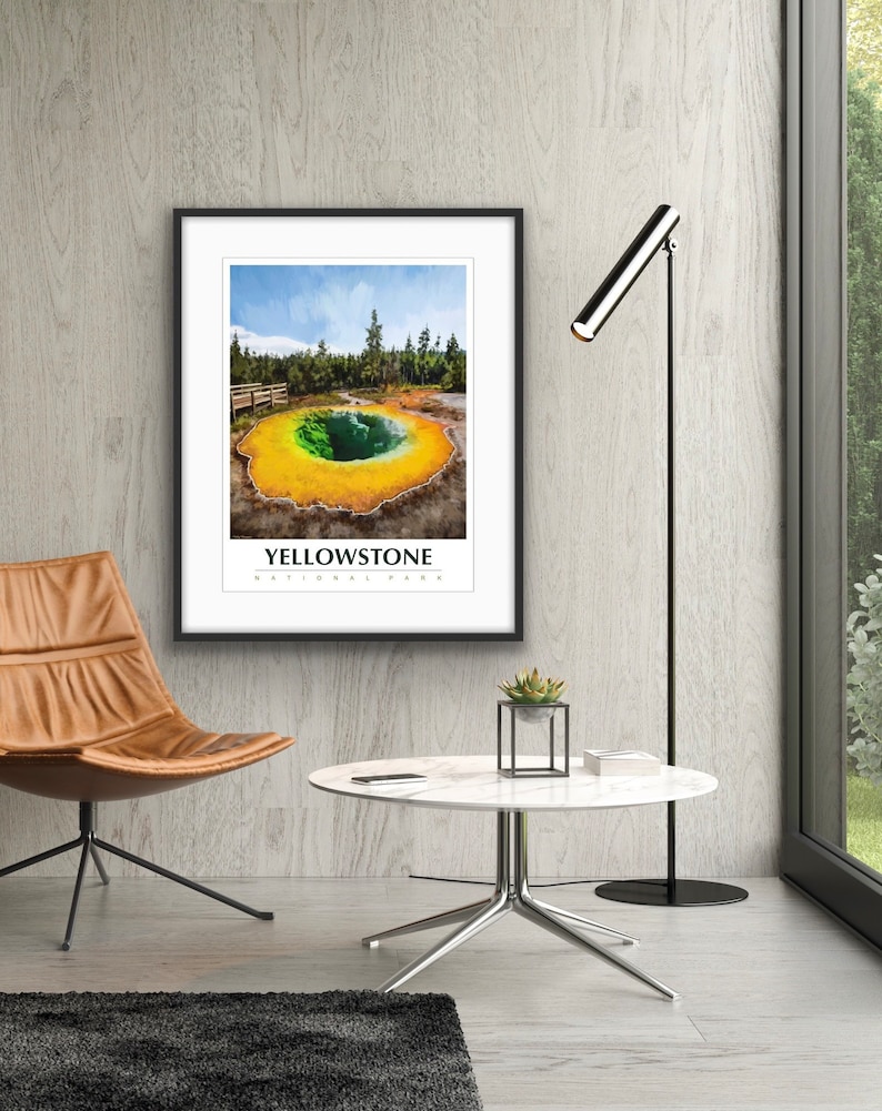 Yellowstone National Park National Park Poster Travel Poster National ...