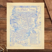 Four Pass Loop 3D Topographic Trail Map Wall Art - Etsy