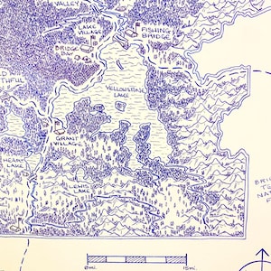 Yellowstone National Park Map Hand-drawn by Cryptocartography | Map of ...