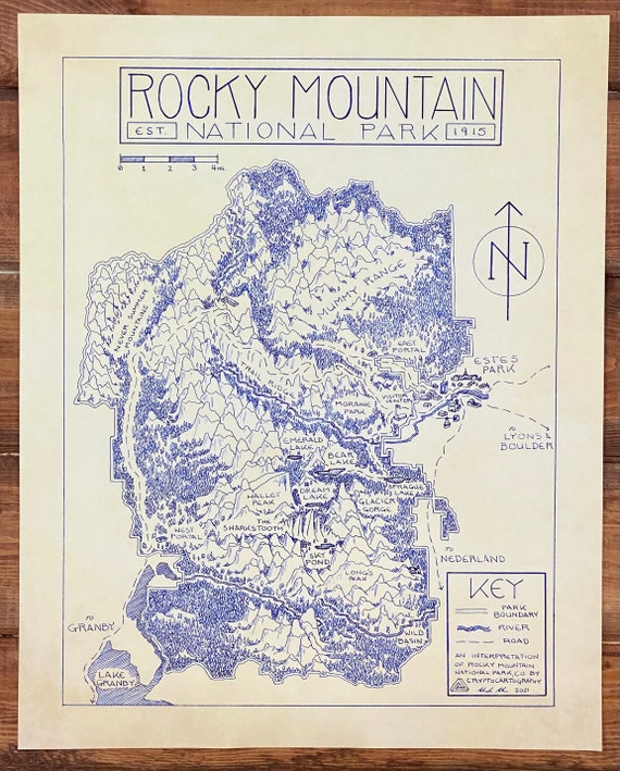Rocky Mountain National Park Map