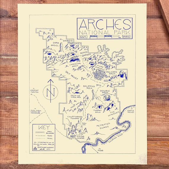 Arches National Park Map