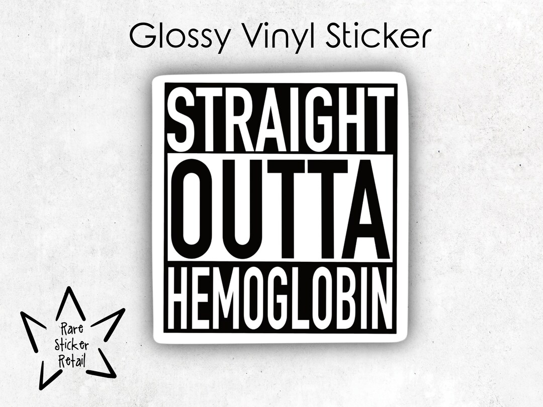 Low Hemoglobin Sticker, Dishwasher Safe Sticker, Blood Transfusion ...