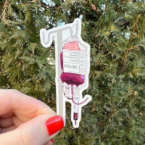 Blood Transfusion IV Sticker, Blood Bag Sticker, Blood Bank Sticker ...