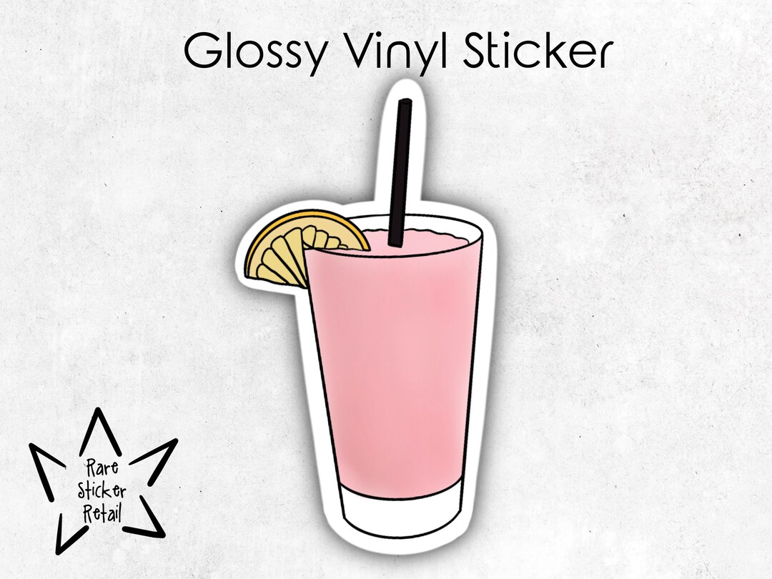 Pink Lemonade Summer Drink Sticker, Die Cut Sticker - Etsy