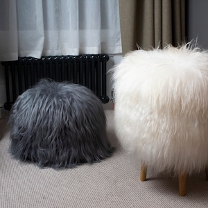 Exclusive Icelandic Sheepskin Footstool/stool - Etsy