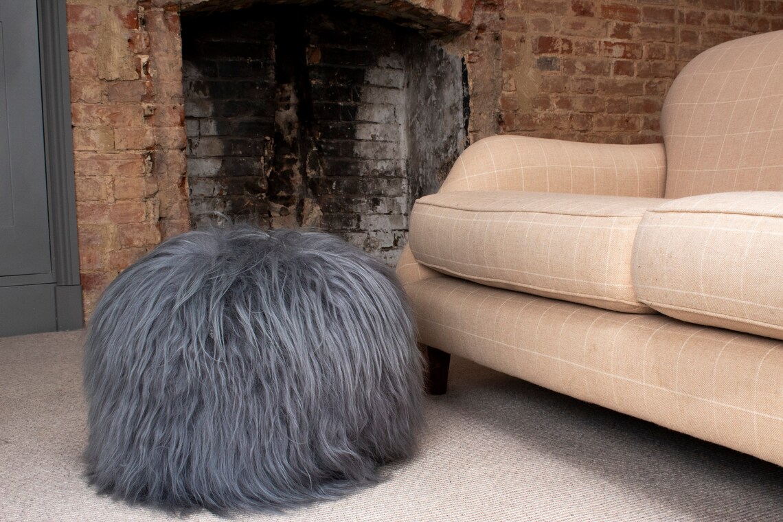 Exclusive Icelandic Sheepskin Footstool/stool | Etsy