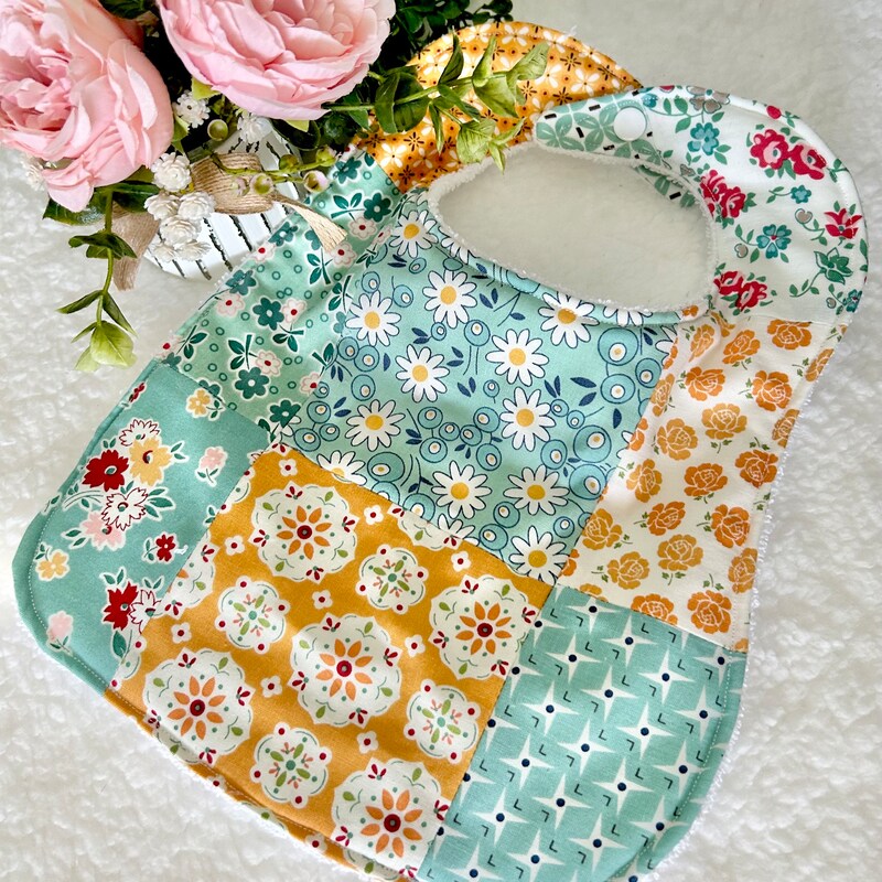 Patchwork Bib - Etsy
