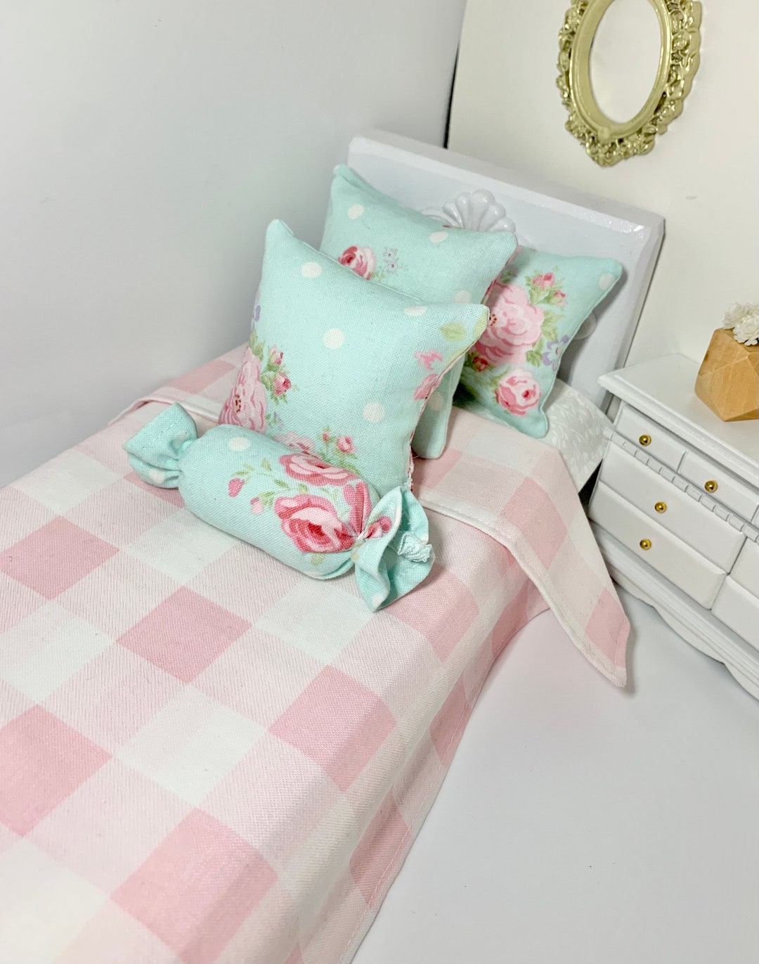 Bedding Set for Barbie Dolls Barbie Doll Blanket Pillow Set Doll ...