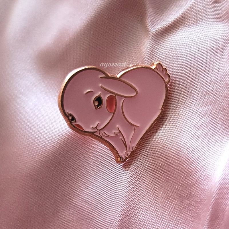 Bunny Enamel Pin - Etsy