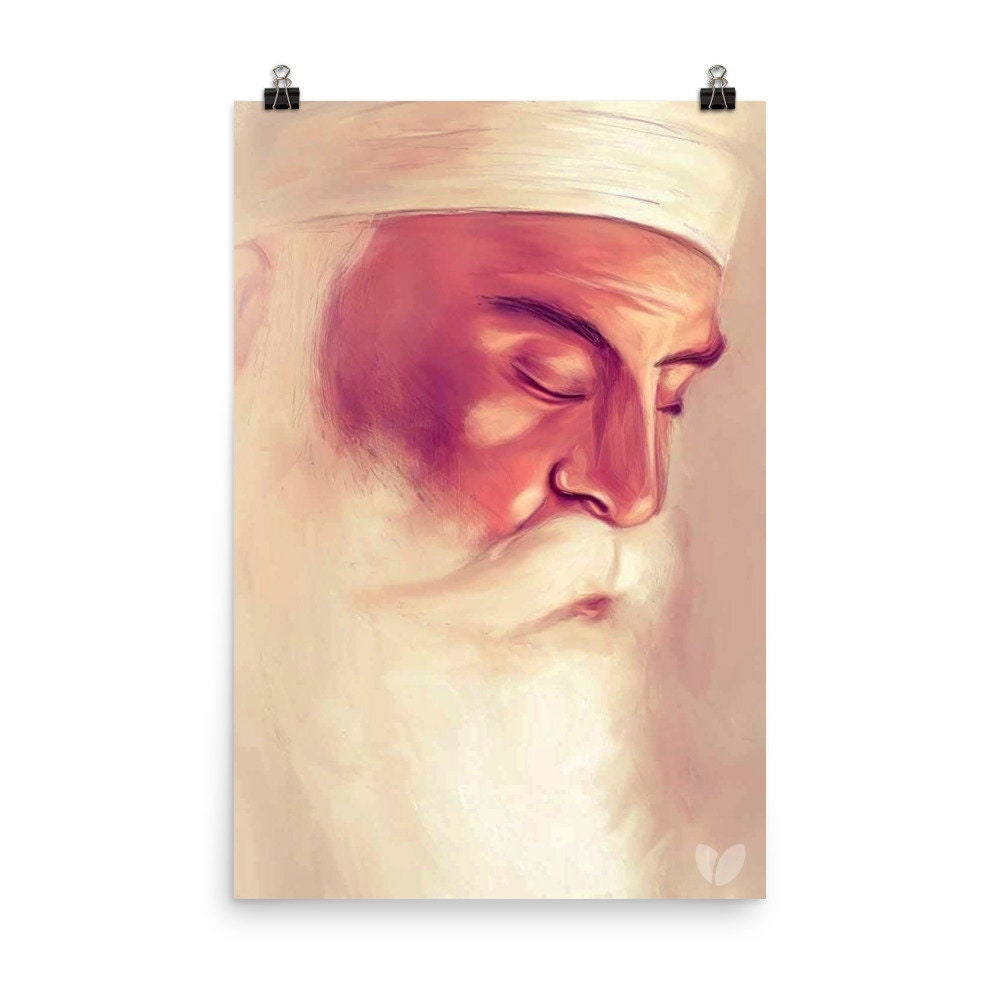 Guru Nanak Dev Ji Poster Print 24x36 - Etsy