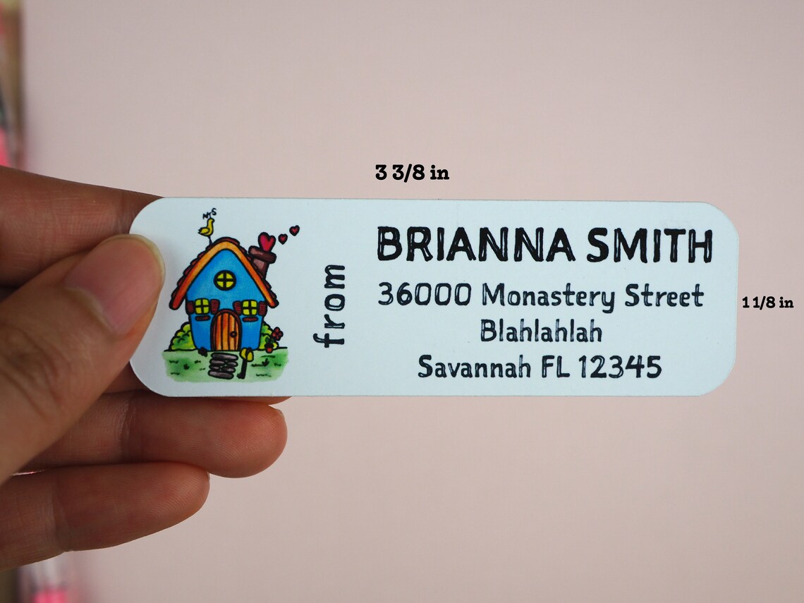 32 Custom Return Address Labels House Address Labels Return - Etsy