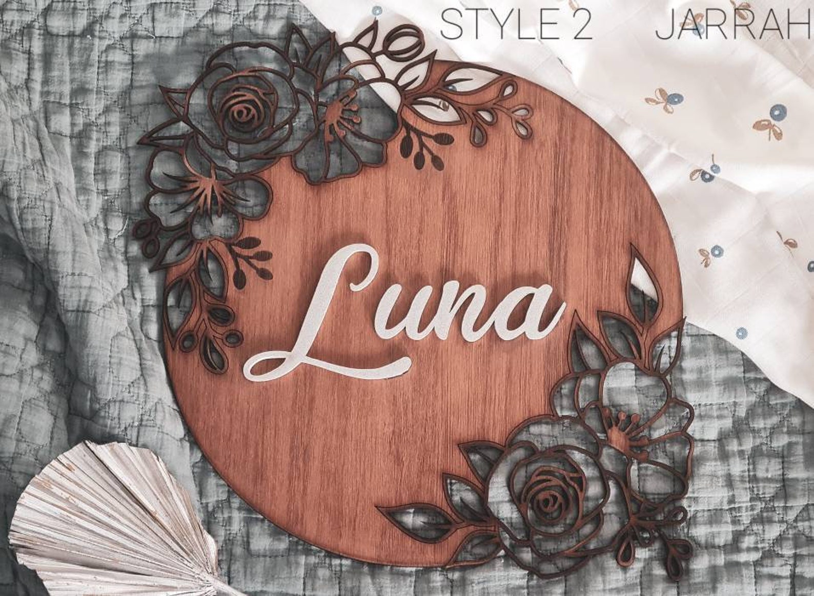 Personalised Floral Name Sign Custom Name Plaque Nursery / - Etsy Australia